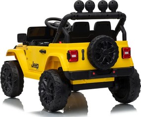 LEAN CARS Akumulátorové vozidlo Jeep Rubicon DK-JWR558 24 V, žluté