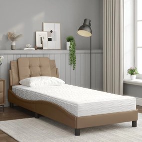 Rám postele bez matrace Zadar cappuccino 100 x 200 cm umělá kůže 3208849
