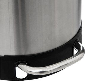 Úzký odpadkový koš Ariane, nerezová ocel, s pedálem, 30 l
