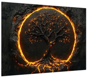 Obraz -  Strom života v lávě II. (70x50 cm)