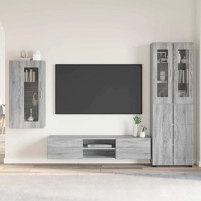 Sestava TV skříněk FLORIN 3 ks Šedá Sonoma Kompozitní dřevo 3397970
