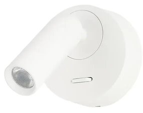 Minimalistické nástěnné svítidlo Lugano Round bílá
