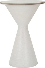 Odkládací stolek White 44 cm mramor/bílý