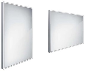 Nimco Zrcadla - Zrcadlo s LED osvětlením, 50x70 cm, hliník ZP 13001
