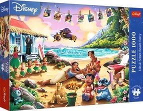 TREFL Puzzle Premium Plus Disney Lilo  Stitch: Plážová párty / 1000 dí