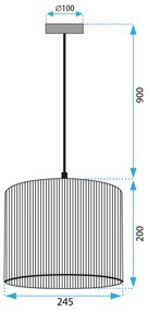 Toolight Stropní osvetlění v BOHO stylu APP1323-1CP