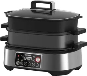 SENCOR SPR 6300BK černá / Multifunkční pomalý hrnec a gril / 1360W / 6