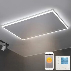 ByeCold | Stropní infrapanel | LED světlo | 370W | 65x63 cm | Dálkový WiFi ovladač | Výhřevnost 7m² | IGT2-HH0606L