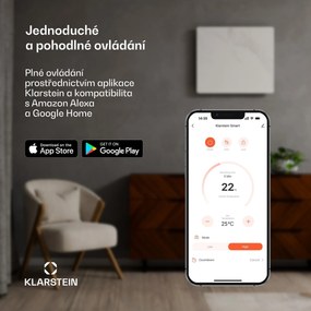 Klarstein Wondersky infračervený panel | 770 W | 4 - 8 m² | Minimalistický design | 120 cm x 60 cm