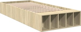 Rám postele dub sonoma 90 x 190 cm kompozitní dřevo 3280617