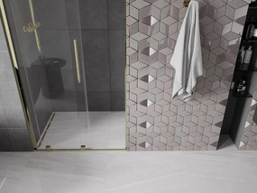 Mexen Velar posuvné sprchové dveře 100 cm, transparentní, zlaté - 871-100-000-01-50
