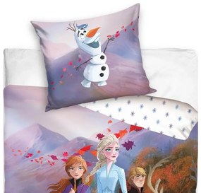 Carbotex Dětské povlečení Ledové Království Magie Lesního Vánku 140x200 + 70x90