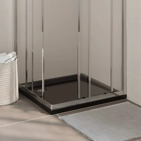 Čtvercová sprchová vanička ABS černá 80 x 80 cm 148916