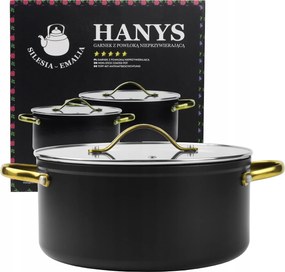 Hrnec hliníkový hrnec 7,5L Hanys Plně Indukční Dno Non-stick