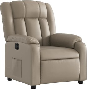 Elektrické polohovací křeslo cappuccino umělá kůže 3205256