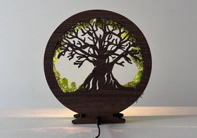 Li-Go "Mech a strom" lampa 30x31 cm provedení povrchu: dub světlý