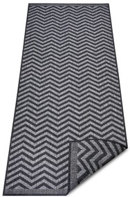 NORTHRUGS - Hanse Home koberce Kusový koberec Twin Supreme 105472 Palma Night Silver – na ven i na doma - 80x250 cm