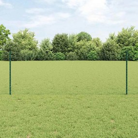 Hexagonální plot s podpěrou 10 x 0,8 m Ocel potažená PVC Zelená 3336677