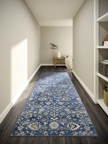 Villeroy & Boch, Běhoun Villeroy & Boch 106119 Blue, Cream, 80x240, modrá, ložnice