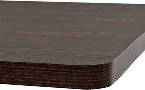 Bistro stůl MDF a ocel čtvercový 80 x 80 x 75 cm 245611