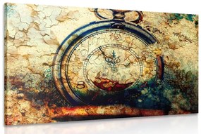 Obraz starožitné hodiny - 60x40 cm