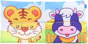 _Ostatní 1_ Knížka baby textilní šustící puzzle zvířátka 2v1 pro miminko 160581