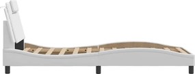Rám postele Viana bez matrace bílý 80 x 200 cm umělá kůže 3208055