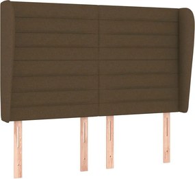 Box spring postel s matrací tmavě hnědá 140x200 cm textil 3128048