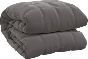 Zátěžová deka šedá 152 x 203 cm 7 kg textil 3154837