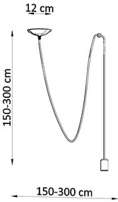 Sollux SL.0369 - Lustr na Lanku EDISON 1 1xE27/60W/230V pavouk černá