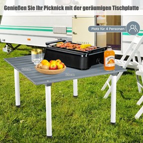 Costway Skládací kempingový stůl s taškou na plážové pikniky a rybářské výlety