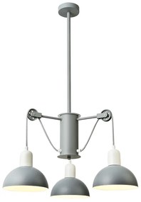 ACA DECOR Závěsné stropní svítidlo CEZANNE max. 3x60W/E14/230V/IP20, šedé