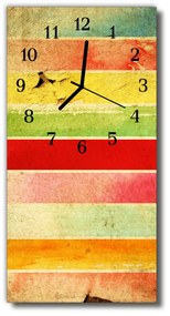 Skleněné hodiny vertikální Barevné barevné stěny