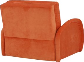 Rozkládací křeslo, oranžová, MILI 1