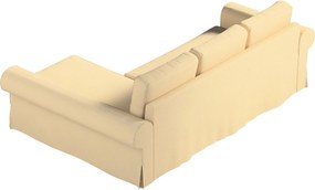 Potah na pohovku IKEA Backabro rozkládací se šezlongem barva béžová látka lesklé, pletený vzor