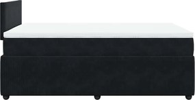 Box spring postel s matrací černá 120 x 190 cm samet 3289982