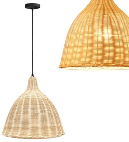 Toolight Natural, stropní závěsné svítidlo 1xE27 APP1647-1CP, přírodní hnědá, OSW-05115