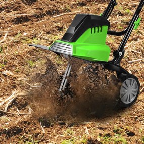 Costway Elektrický kultivátor s 6 sekáčkou a 2 bodovým bezpečnostním spínačem