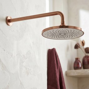 Rea Rea, kulatá dešťová sprchová hlavice, JS-021BRG, 225mm, medná matná, REA-P0620