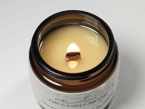 The Candle Brand Vonná svíčka ve skle Ylang Ylang and Sandal wood 100 g, hnědá barva, sklo, kov, vosk