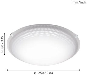 Eglo 95672 - LED stropní svítidlo MARGITTA 1 LED/8,2W/230V