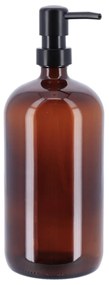 Dávkovač mýdla Amber, hnědá/ s černými prvky, 1000 ml