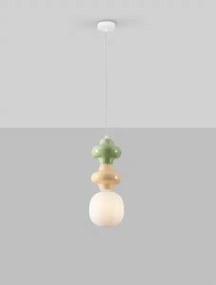 LED zeleno-žlutá moderní svítilna Clio
