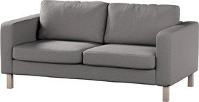 Potah na pohovku IKEA  Karlstad 2-místná, nerozkládací, krátký barva šedá látka pletený vzor