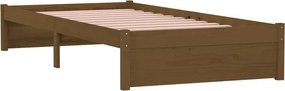vidaXL Rám postele masivní dřevo 90 x 200 cm [814937] Barva: Šedá