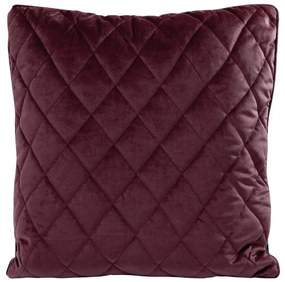 DEKORAČNÍ POVLAK NA POLŠTÁŘ VELVET27 45X45 CM BORDOVÁ