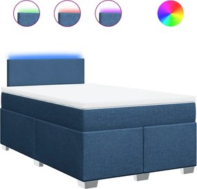 Box spring postel s matrací černá 120x190 cm textil 3288126