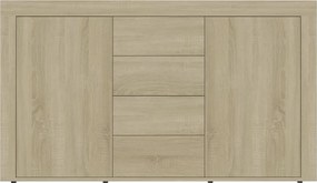 vidaXL Příborník 120 x 36 x 69 cm kompozitní dřevo [801846] Barva: Bílá