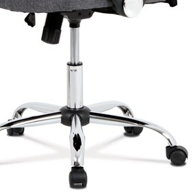 Kancelářská židle řady BASIC, potah šedá látka a černá síťovina MESH, houpací me - KA-E301 GREY