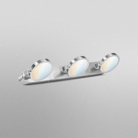 Chytré LED koupelnové světlo IP44 3 x ROUND, laditelná bílá